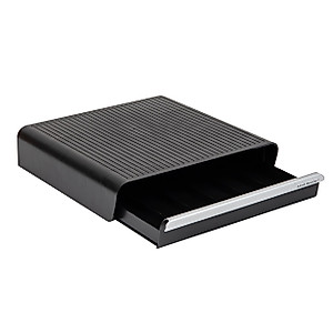Mind Reader Single Serve Coffee Pod Drawer, 36 Pod Capacity, Countertop Organizer, 13.25"L x 12.75"W x 2.75"H, Black