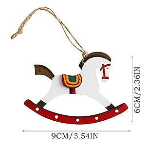 IAMAGOODLADY Christmas Tree Decoration Pendant,Hanging Wooden Ornaments,Xmas Santa/Snowman Ornaments,Christmas Tree Funny Ornaments for Holiday Party Warehouse Sale Clearance