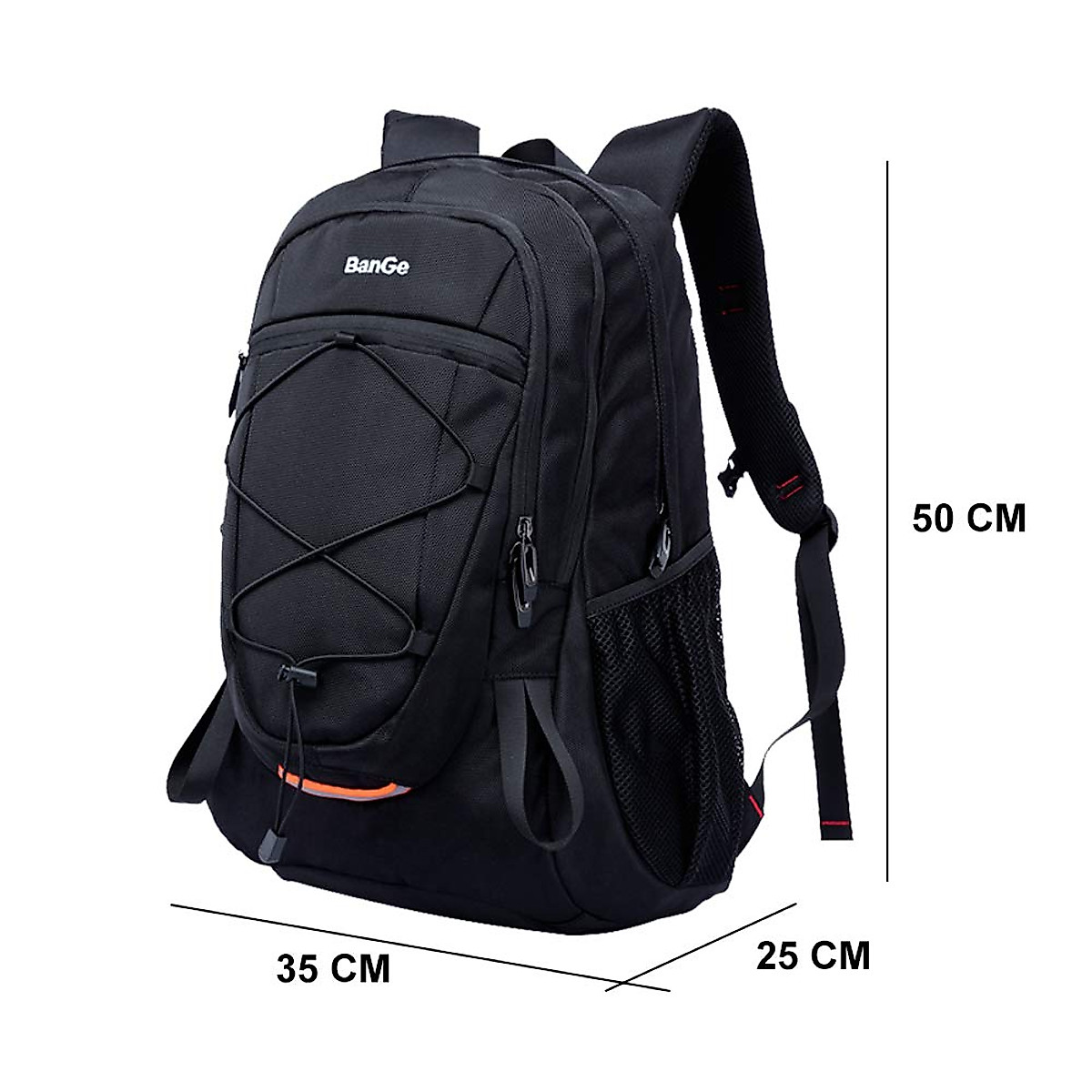 Lily Parker Waterproof Womens Mens 40l Hiking Rucksack Bag Large-Capacity Trekking Travel Backpack, Black