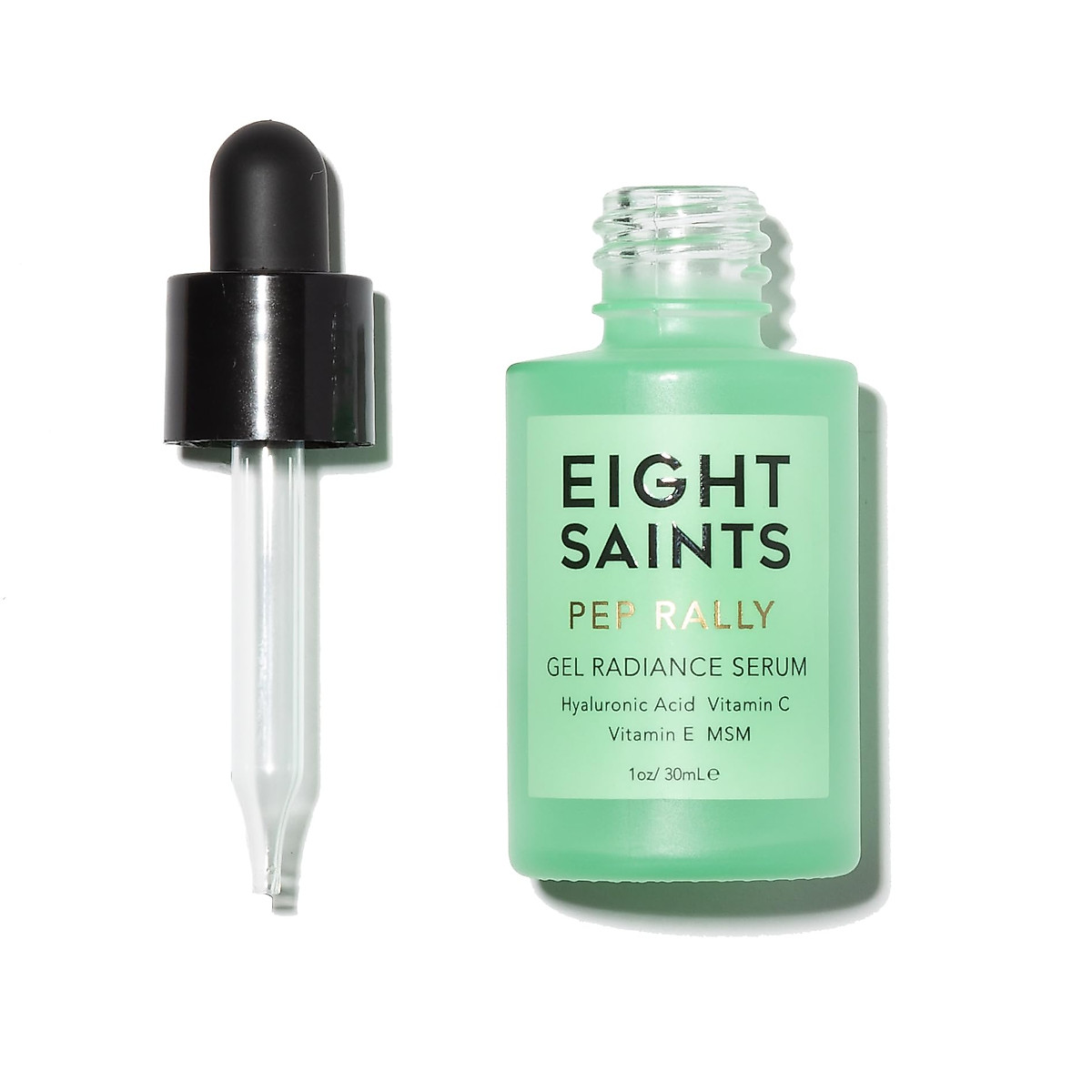 Eight Saints Skincare Pure Hyaluronic Acid Serum for Face Plumping, Natural and Organic Vitamin C Face Serum with Vitamin E for Fine Lines, Reduces Wrinkles, Firming, Hydrating, Anti-Aging, 1 Oz