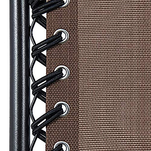 Best Choice Products Set of 2 Adjustable Zero Gravity Lounge Chair Recliners for Patio, Pool w/ Cup Holders - Brown