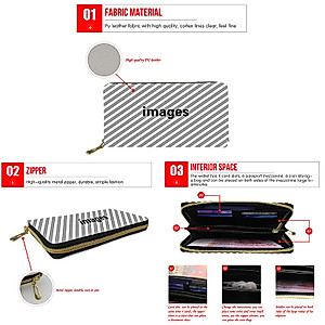 Wanyint Brown Branches Camo Print Women Wallet Camouflage Lightweight RFID Blocking Purse PU Leather ID Card Holder Zipper Closure Phone Clutch Bag for Shopping Travel