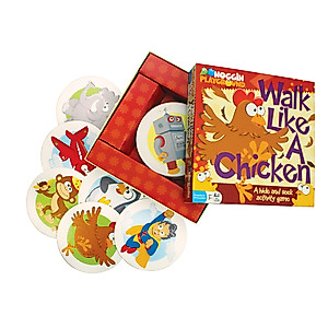 Walk Like A Chicken - No Reading Required, Hide & Seek Role-Playing Activity Game, Preschool & Kids, Children's Social & Physical Developmental Game, Outset Media, Ages 3+, 2+ Players