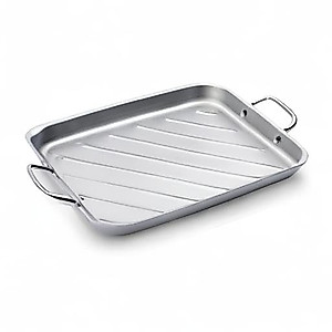 BTCDR Grill Pan for Outdoor Grill - 11”x15'' Grill Pan BBQ Grill Topper With Handles Grill Trays For Grilling Barbecue Tray