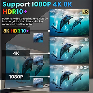 Android TV Box 11.0 4GB 64GB Smart TV Box Android Box RK3318 USB 3.0 Ultra HD 1080P 4K HDR WiFi 2.4GHz 5.8GHz BT 4.1 Set Top Box with Mini Wireless Backlit Keyboard