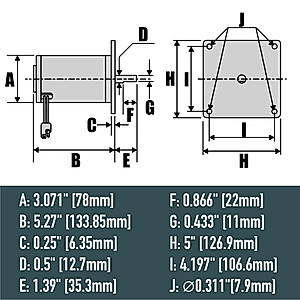 AMBITIONMOTOR Salt Spreader Motor Kit Replaces Buyers SaltDogg 3005693 3007809 3005705 for TGSUV1B