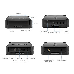 MINIX NEO Z83-4U, Fanless Mini PC Ubuntu 18.04.1 Pre-Installed [4GB/64GB eMMC 5.1/ VESA Mount/Dual-Band Wi-Fi/Gigabit Ethernet/4K/Mini DP/Auto Power On]. Sold Directly Technology Limited.