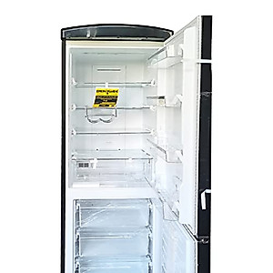 Conserv 10.7 cu. ft. Bottom Mount Retro Refrigerator with Wine Rack (Black)