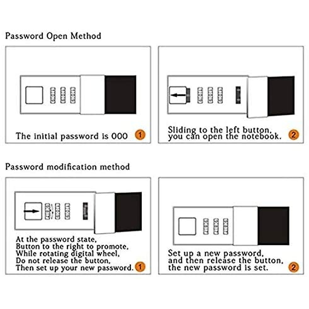 A5 PU Leather Diary with Lock Digital Password Notebook Locking Journal Writing Notebook with a Pen for Women and Girls Heart Shaped Stationery ,Purple