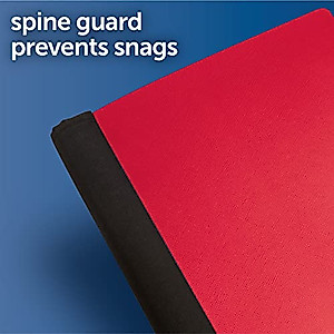 Office Depot® Brand Stellar Notebook With Spine Cover, 8-1/2" x 11", 5 Subject, College Ruled, 200 Sheets, Red