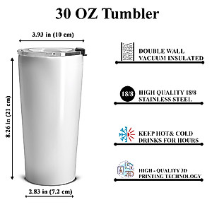 Personalized Tumbler American Eagle Patriotic Custom Name Tumbler 20 Oz 30 Oz Birthday Present Gift for Men Women ZDT6466