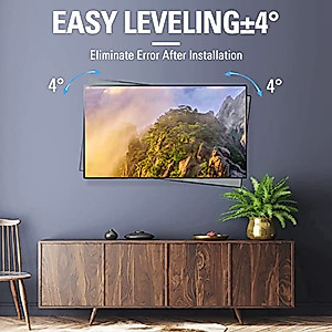 Mounting Dream TV Mount TV Bracket for Most 42-75 Inch TVs, up to VESA 600x400mm, 100 lbs, MD2632-24K and MD5425 Sound Bars Up to 15 Lbs