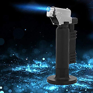 Flame Butane Gas Burner Torch, 6.3 inch Ignition Soldering Welder 1300℃/2500℉Lab Equipment, Elctronic and Metal Welding Tool