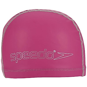 Speedo Junior Pace Swimming Cap | Kids Swim | Dry Hair, Pink, One Size