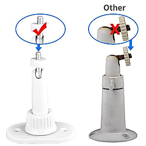 2Pack Strong Adhesive Wall Mount Compatible with Ring Stick Up Cam Wired/Battery and Ring Indoor Cam HD Security Camera,360 Degree Adjustable Mounting Bracket for Camera with 1/4 Screw Head