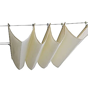 Retractable Shade Canopy Replacement Cover for Pergola Frame Slide on Wire Cable Wave Drop Shade Cover Shade Sail Awning for Patio Deck Yard Porch (Color : Beige, Size : 1x5m)