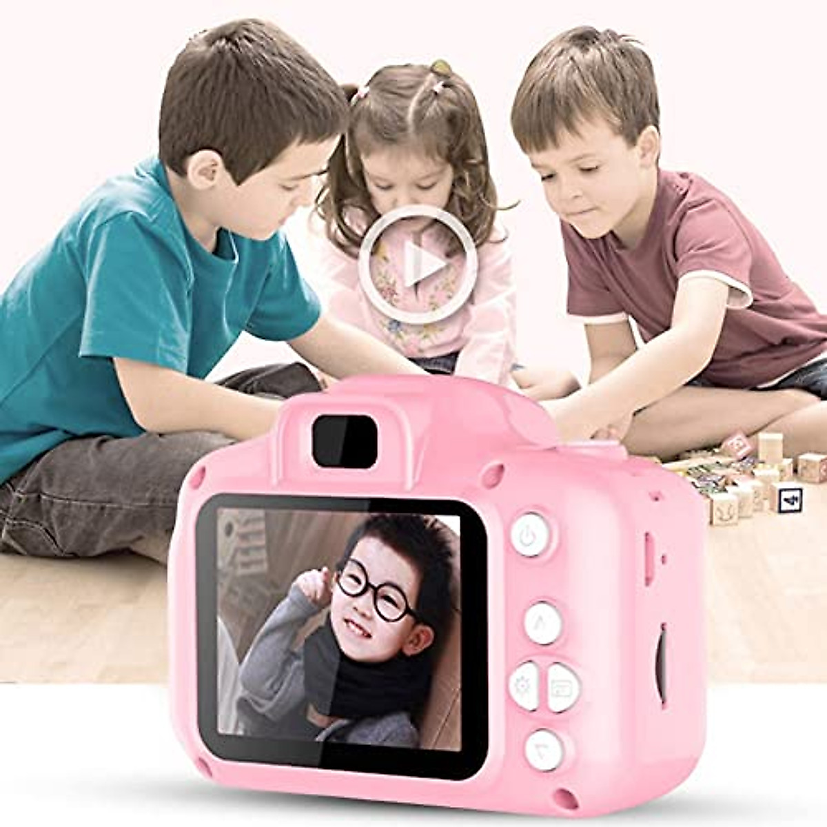 Likense Digital Camera for Kids, Kids Selfie Camera Video Camera, Children Camera Birthday Festival Gift for 3 4 5 6 7 8 Year Old Boys, 12MP 1080P
