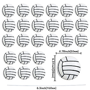 20Pcs Volleyball Cupcake Toppers Resin Assembled Sport Theme Volleyball Cupcake Picks Volleyball Theme Baby Shower Kids Birthday Party Cake Decorations Supplies