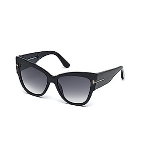 Tom Ford Women's TF371 Sunglasses, Shiny Black