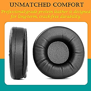 TaiZiChangQin Ear Pads Cushion Memory Foam Replacement Compatible with Beyerdynamic Custom One Pro Plus Headphone (Protein Leather Earpads)