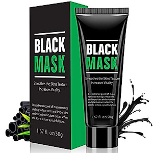Blackhead Remover Mask, Black Peel Off Mask With Brush, Charcoal Face Mask For Nose Blackhead Remover, Blackhead Mask For All Skin Types