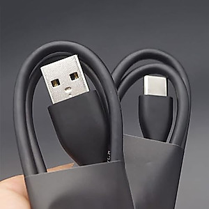 Aiivioll Fast Charging USB-C Cable for Bose Headphones、700, QC 45, Earbuds II, SoundLink Flex, Sleepbuds 2, Sport Earbuds (50cm/Black)