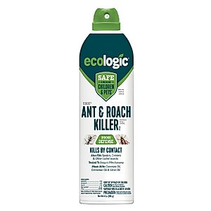 Ecologic Ant & Roach Killer, Indoor Defense, Also Kills Spiders & Crickets, (Aerosol Spray) 14 fl Ounce