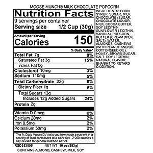 Harry & David Moose Munch Premium Popcorn Box - Milk Chocolate, 10 oz