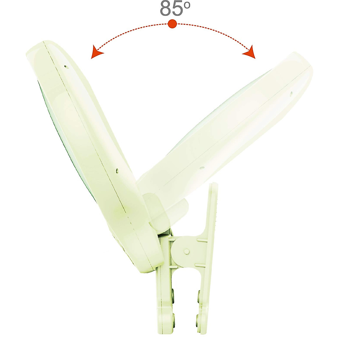 Omie View Bassinet Mirror, 10.98x7.0x3.0 inches, Headrest Mount, Rectangular, Modern, Lighted, Baby Monitoring Accessory