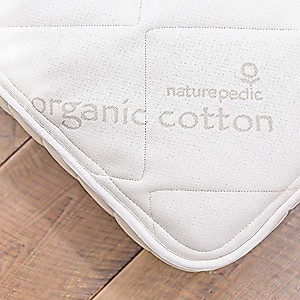Naturepedic Chorus Organic Mattress - Medium Firm Mattress with Encased Coil Layers for Universal Comfort and Pressure Relieving - Bed-in-a-Box Latex Mattress - King