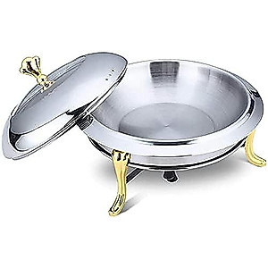 Chafing Dishes Chafing Dish Buffet Set, Food Warmers Server Warming Tray Round Rectangular Chafers, Stainless Steel Square Chafer, Round Food Warmer Chafing For Catering Warmer Chafer Set, Energy Effi