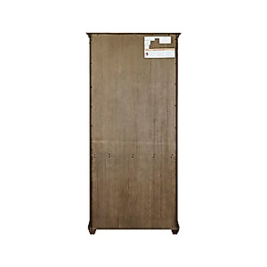 Martin Furniture Traditional Wood Doors, Office Shelving, Storage Cabinet, Fully Assembled, Brown Bookcase