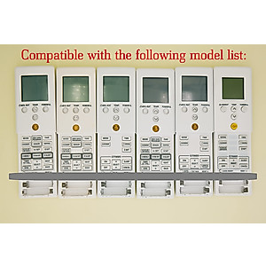 RCECAOSHAN Replacement for Fujitsu Air Conditioner Remote Control AR-REF1U ARREF1U ASU9RLS3 ASU12RLS3 ASU15RLS3 Display in Both Fahrenheit and Celsius