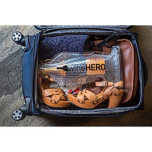 WineHero - 6 Pack Reusable Leak Proof Bottle Protector Bag for Travel Pack in Airplane Checked Baggage, Luggage, or Suitcase - Good for Cruise Travel - Wine Travel Accessory