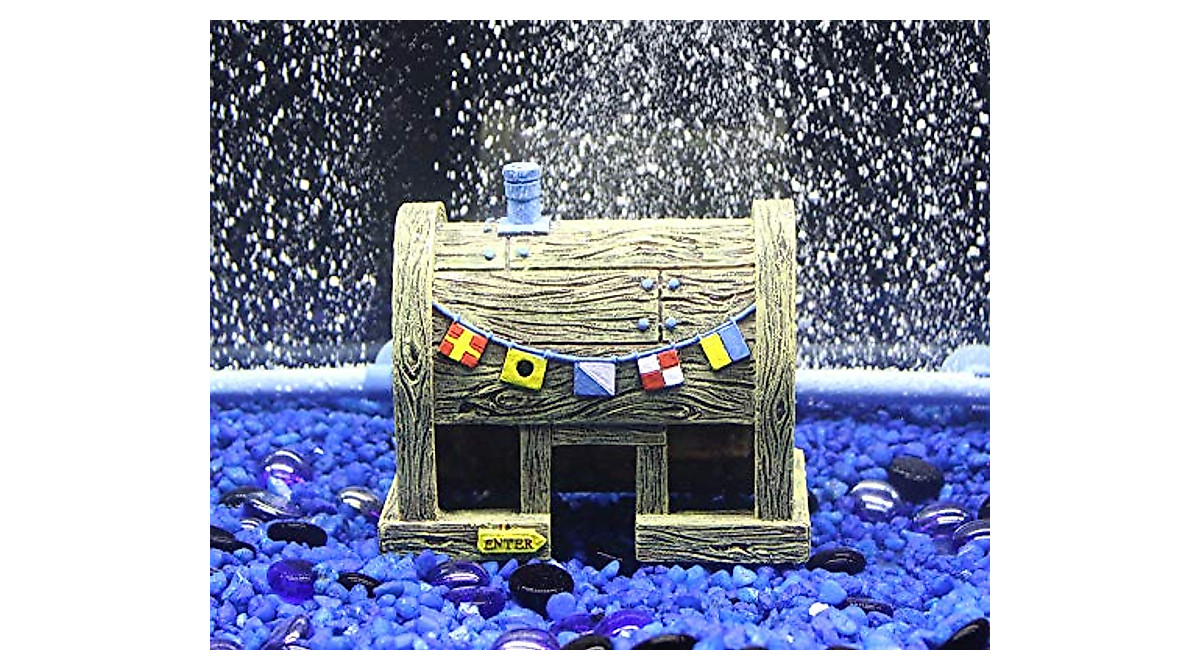 Krusty Krab Aquarium Ornament - Spongebob Official Fish Tank Decor