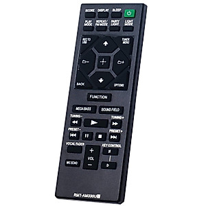 New RMT-AM330U Remote fit for Sony Home Audio System MHC-M20 MHC-V21 MHC-V71 MHC-V90W MHC-V50 MHC-V77W SHAKE-X10 SHAKE-X30 HCD-M20 SS-M20 SA-V90W SS-V90W HCD-SHAKE10 SS-SHAKE10 HCD-SHAKE30 SS-SHAKE30
