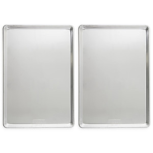 Nordic Ware Aluminum Full Size Sheet Pan 26 x 18 inches for commercial oven use, Full Sheet, 2-Pack (For Commercial Oven Use., Not for standard home ovens)