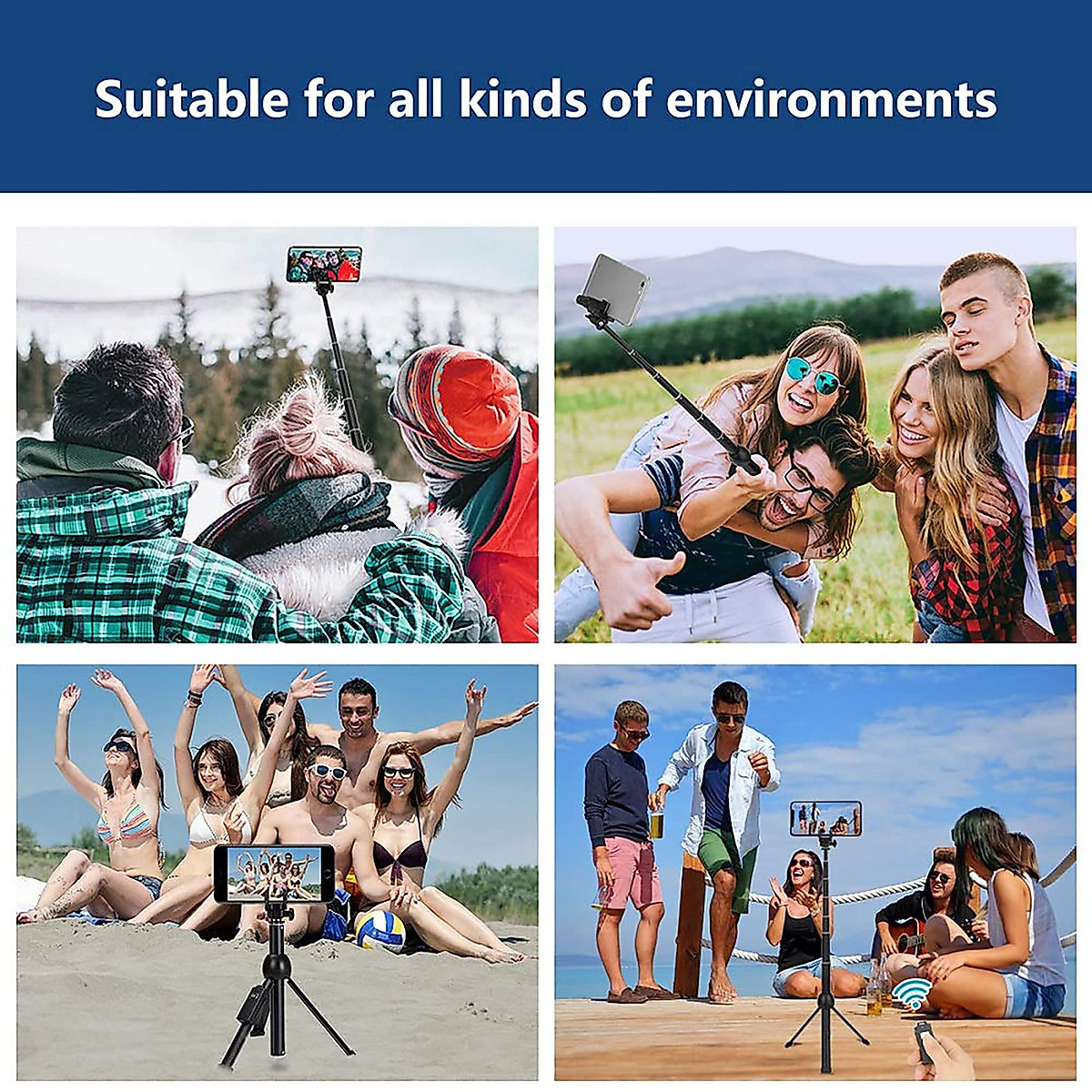 Selfie Stick, Professional 45-Inch Selfie Stick Tripod, Extendable Selfie Stick with Wireless Remote & Tripod Stand for iPhone 14 13 12 11 pro Xs Max Xr X 8 7 6 Plus/Samsung Galaxy Note 9/S9 Plus More
