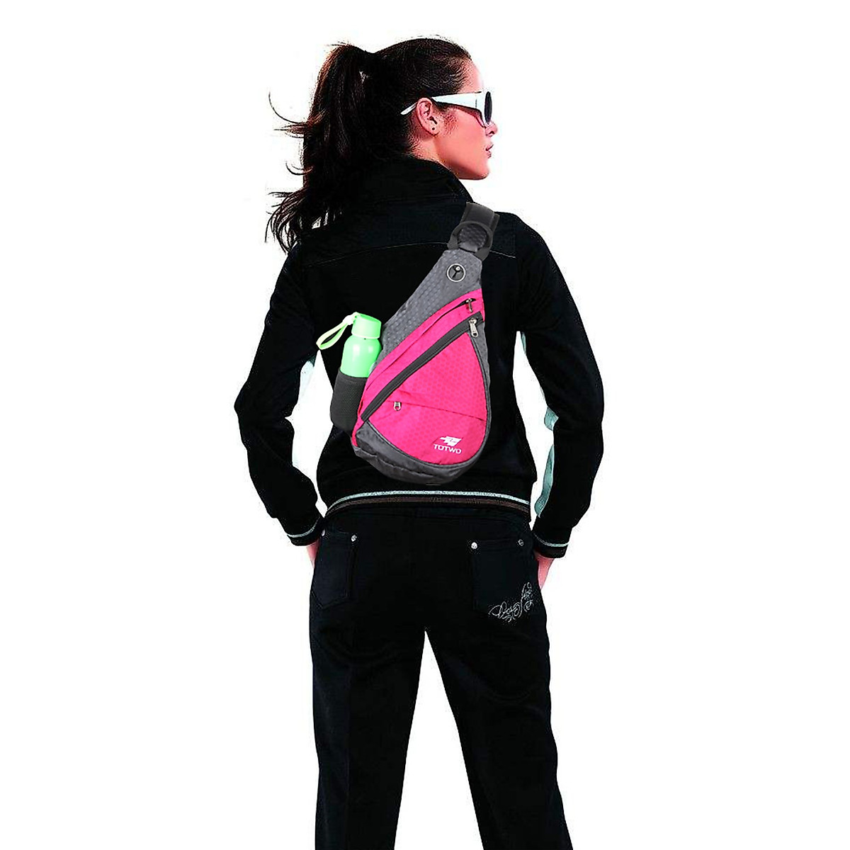 YHLCSQ Anti Theft Sling Bag - Small Chest Shoulder Crossbody Backpack for Men & Women Orange