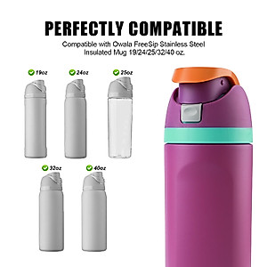 PEUTIER 2pcs Replacement Button Compatible with Owala FreeSip 24oz 32oz, BPA-Free Water Bottle Lid Mouth Push Button Switch Replacement Parts for Owala 16/19/24/32/40oz Bottle Accessories, Grey