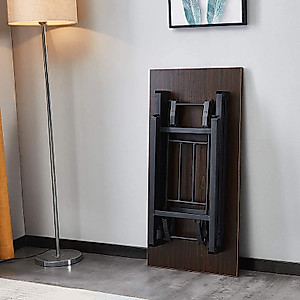 Computer Desk Folding Table No-Assembly Modern Desk for Small Spaces Study Writing Desk with Storage Shelf Desks for Home Office