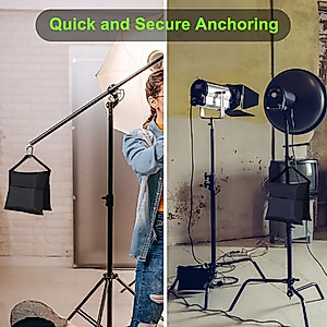 Eurmax USA Photography Sandbags Weight Bags Heavy Duty Saddlebag for Photo Video Equipment,Backdrop Stand, Light Stand,Photo Tripod,Canopy,Pop Up Tent,Umbrella Base,Fishing Chair,Picnic Table 4-Pack