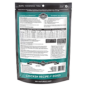 Northwest Naturals Freeze-Dried Chicken Dog Food - Bite-Sized Nuggets - Healthy, Limited Ingredients, Human Grade Pet Food, All Natural - 25 Oz
