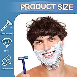 ACEPILOT Disposable Razors for Men/Women's Grooming, Use Body & Face Portable Disposable Razor,Suitable for Travel, Business, Outdoor Personal Cleaning Care(1Bxo/30Pcs - Blue)