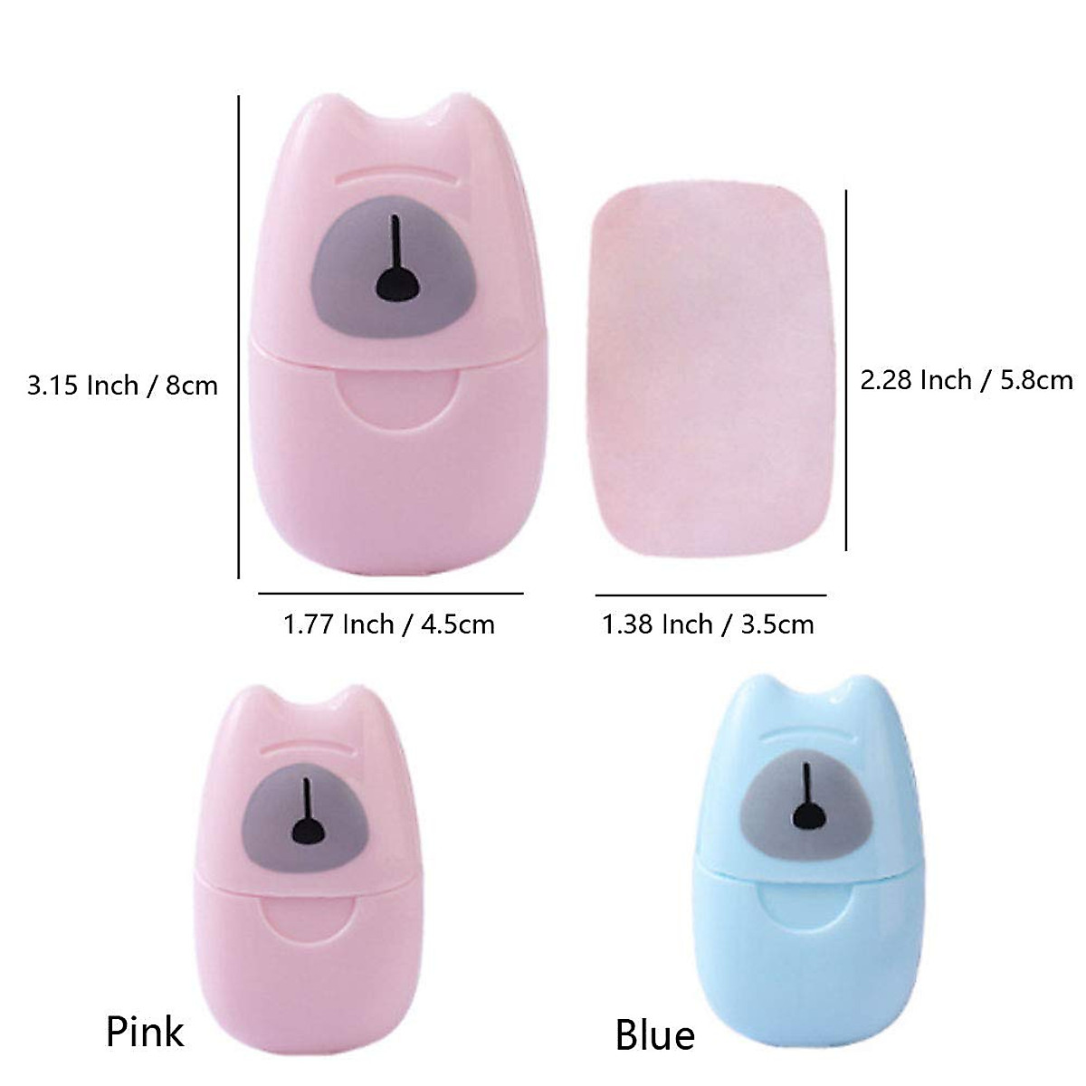 KISEER 4 Boxs (200 Sheets) Mini Portable Travel Soap Paper Sheets Disposable Hand Washing Bath Scented Paper Soap for Outdoor, Camping Hiking