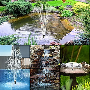 Solar Water Pump Antfraer, 12W Solar Fountain Pump 160GPH Flow Adjustable with 6.6FT PVC Tubing, Solar Powered Water Pump for Fish Pond Garden Waterfall Hydroponics DIY Water Features