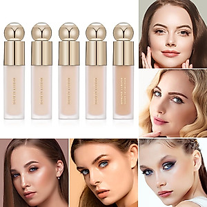 Hydrating Concealer, Lightweight Full Coverage Concealer for Dark Spots, Long-Lasting, Conceals and Corrects, Hydration and Highlights, Light Sand Shade, Satin Finish, All-Day Wear, 0.265 Fl Oz (105#)