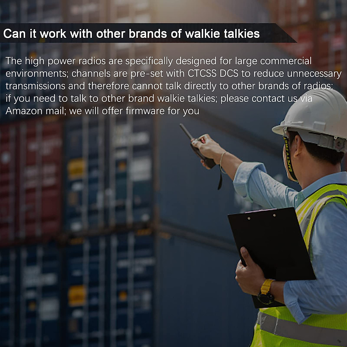 Retevis RT29 Two Way Radio, Heavy Duty 2 Way Radio, Walkie Talkies Long Range Rechargeable with 3200mAh, Fall-Resistant, for Construction School(6 Pack)