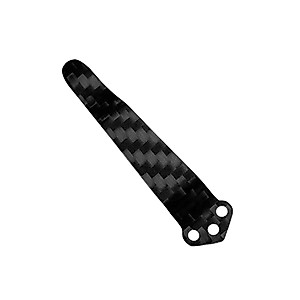 Carbon Fiber Pocket Clip Fits For Benchmade Bugout, Osborne, Bailout, Griptilian, 710, 551, 810, 940, 941, 943, 530, 707, 581 And More, Premium Custom-made Pocket Clip with 3 Pieces Screws, Black
