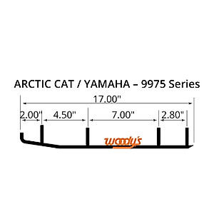 Woody's 9975 Series 6" Trail Blazer IV Snowmobile Ski Carbide Runners